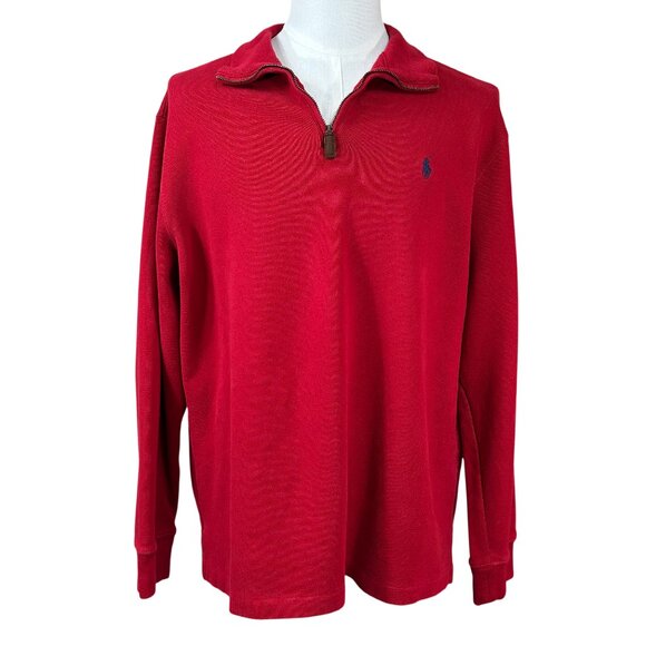 Polo Ralph Lauren | Sweaters | Ralph Lauren Polo Mens Red Quarter Zip ...